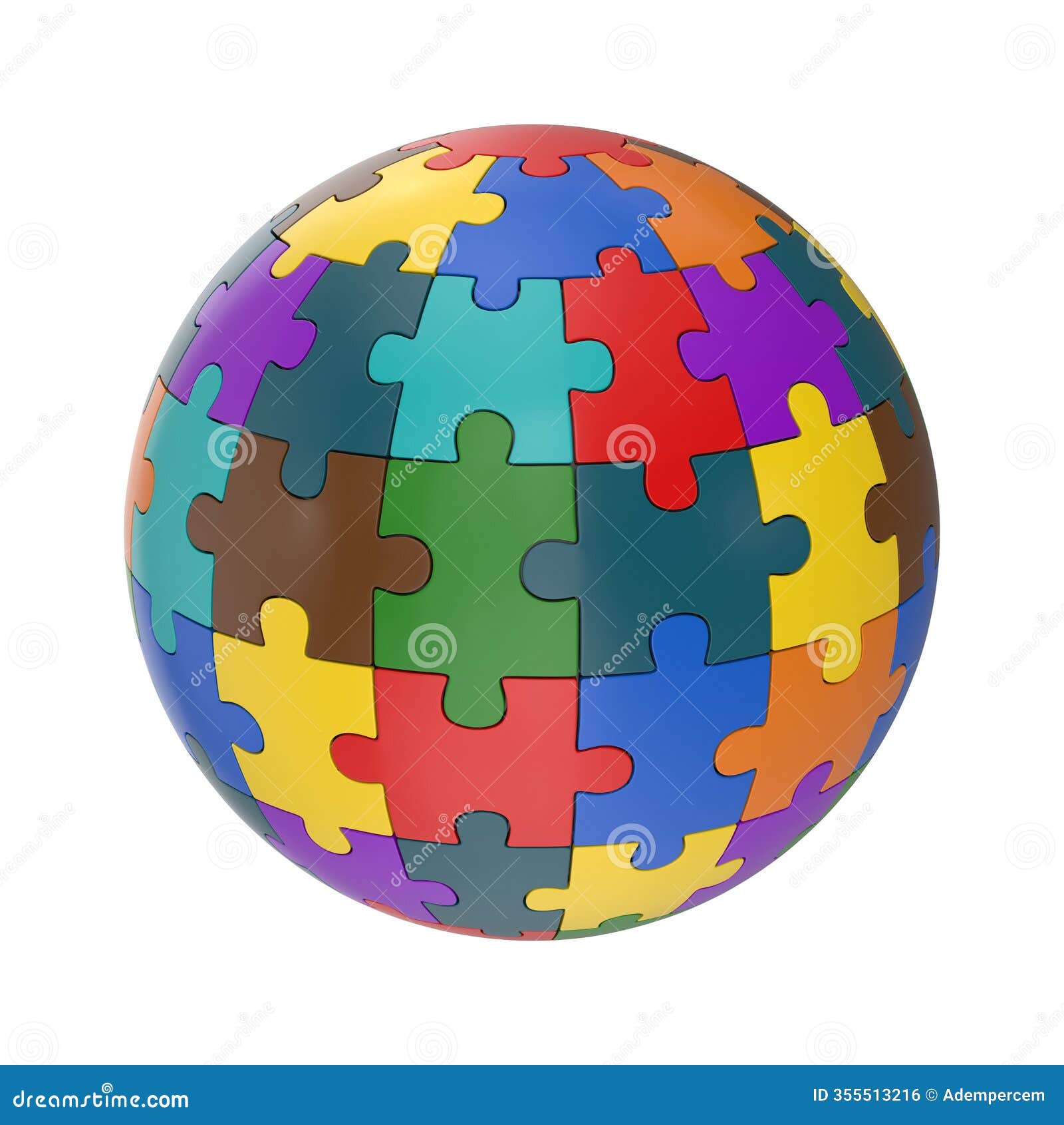 Sphere Puzzle stock illustration. Illustration of pattern - 355513216