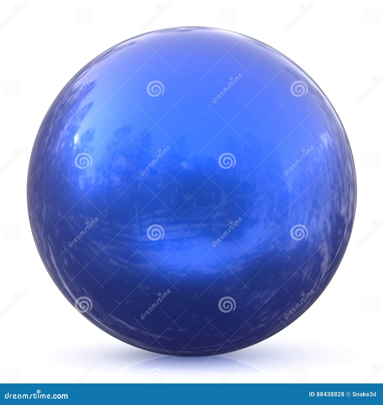 Sphere Round Button Blue Ball Basic Circle Geometric Shape Stock ...
