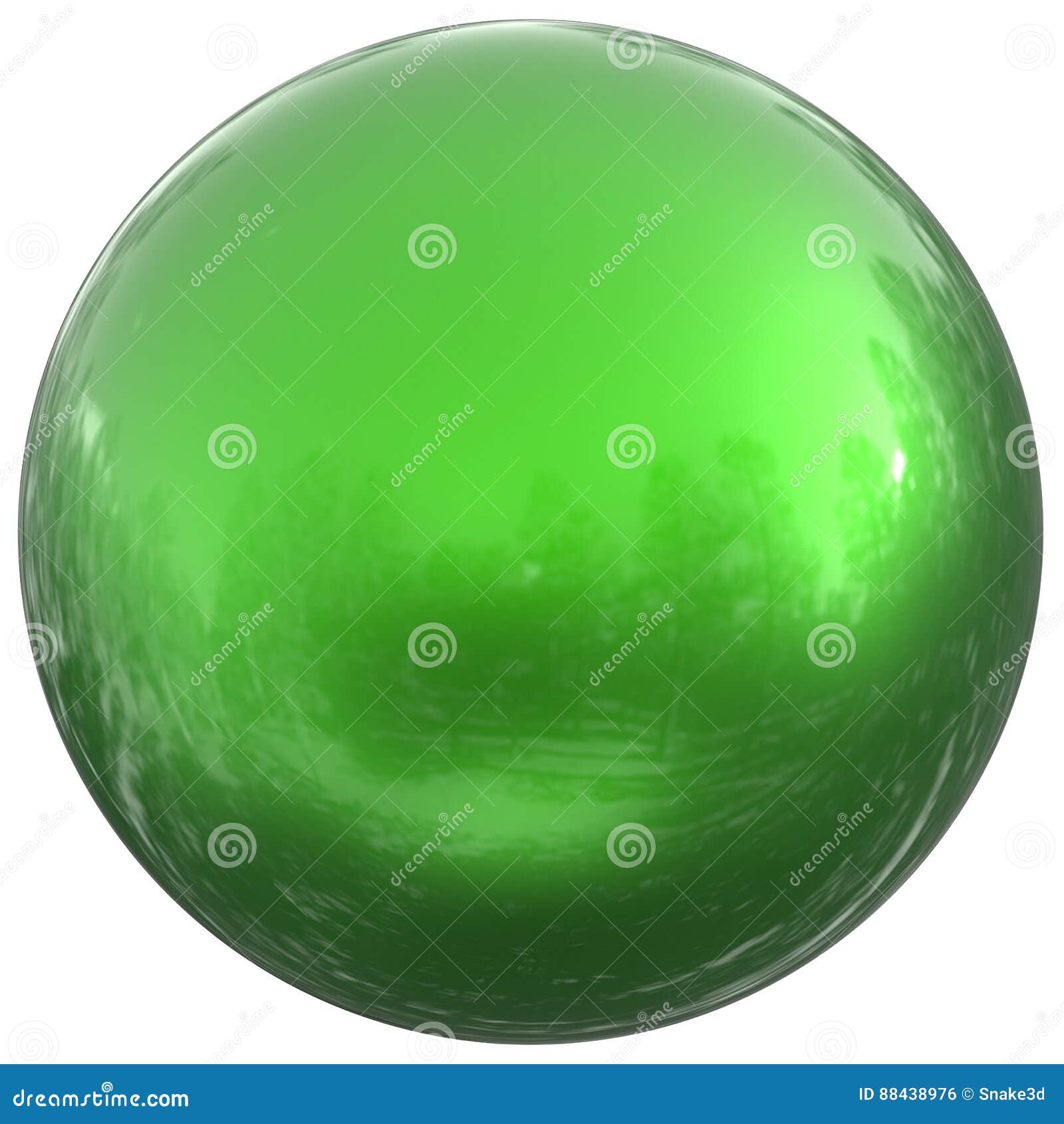 Sphere Round Button Green Ball Basic Circle Geometric Shape Stock ...