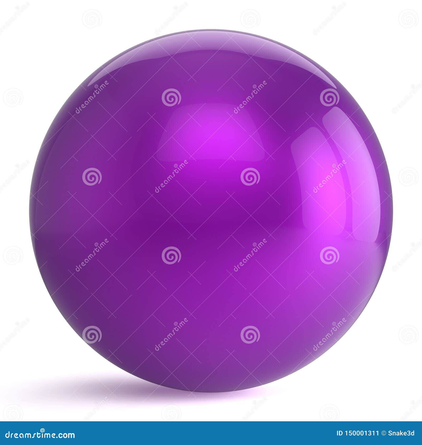 Sphere Round Button Purple Ball Geometric Shape Basic Circle Stock ...
