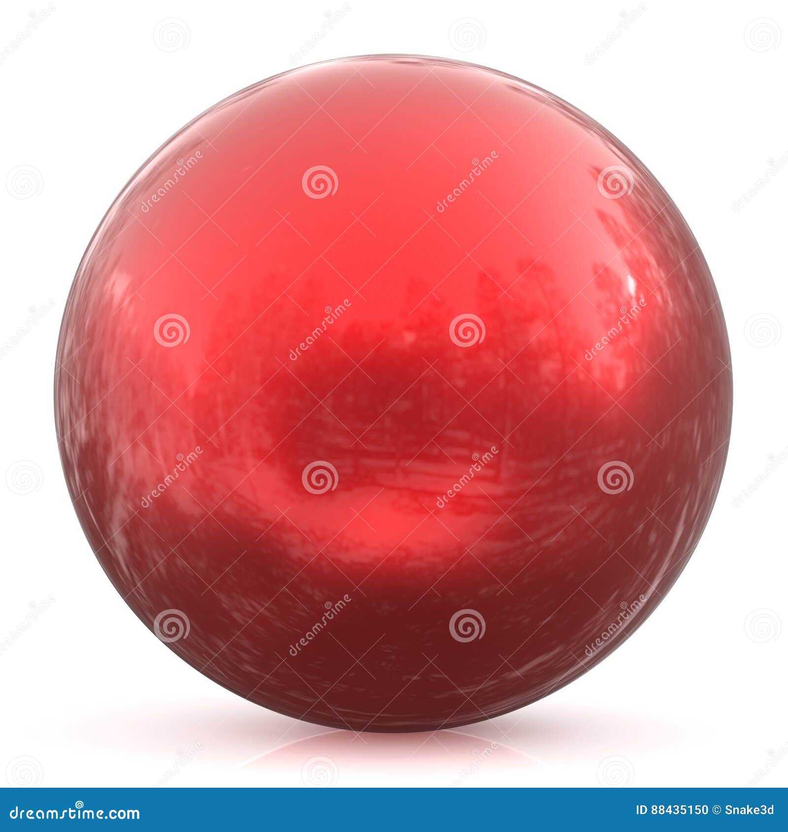 Sphere Round Button Red Ball Basic Circle Geometric Shape Stock ...