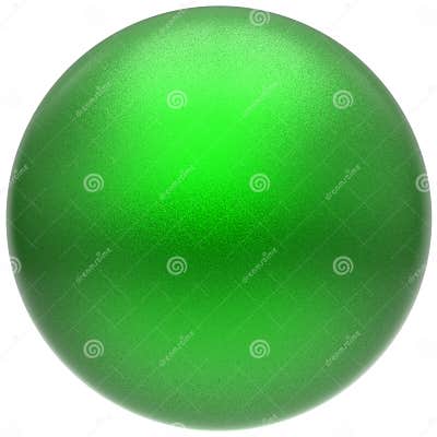 Sphere Round Green Button Ball Basic Matted Circle Minimalistic Stock ...