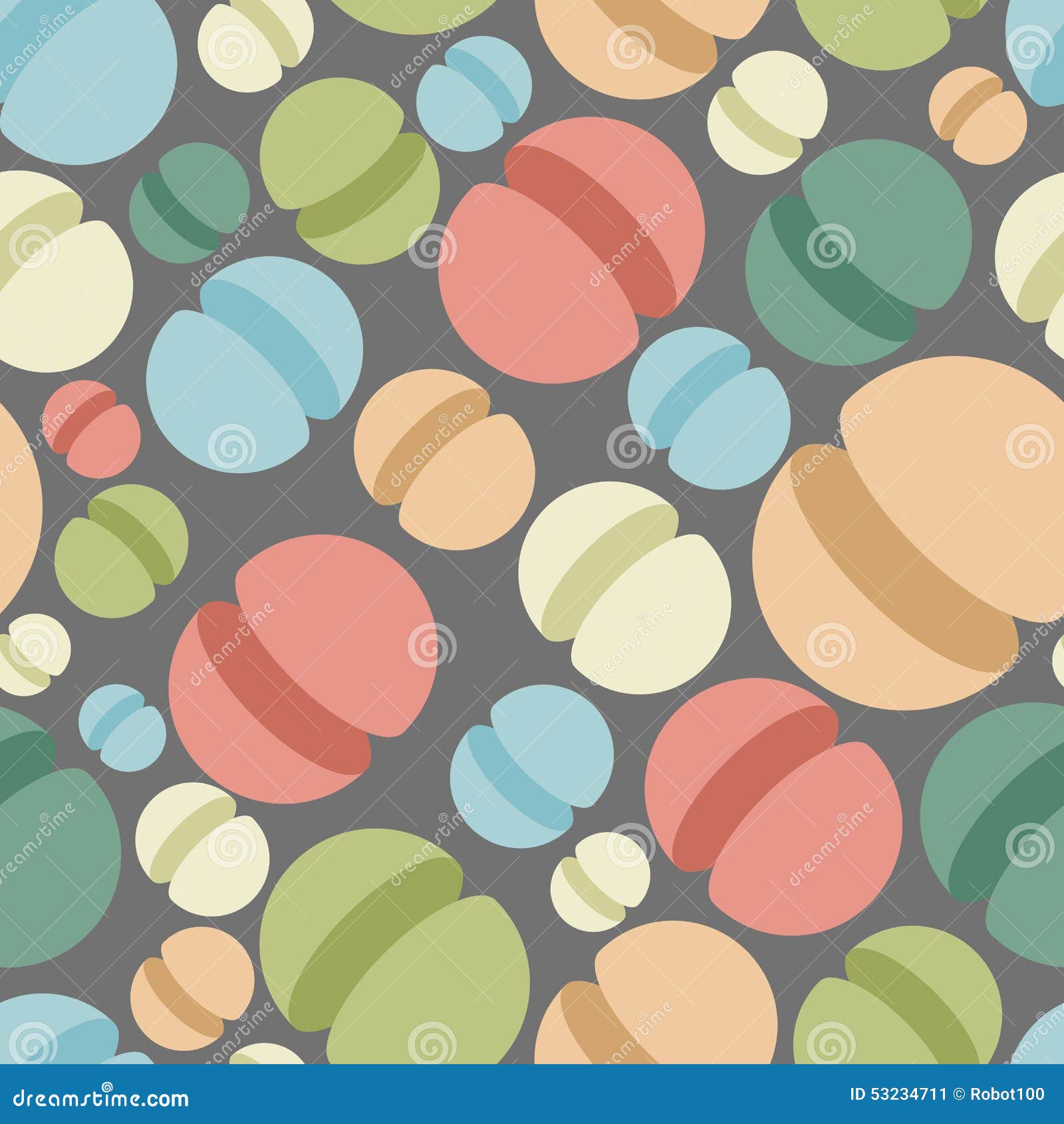Sphere Seamless Pattern. Abstract Geometric Background. S Stock Vector ...