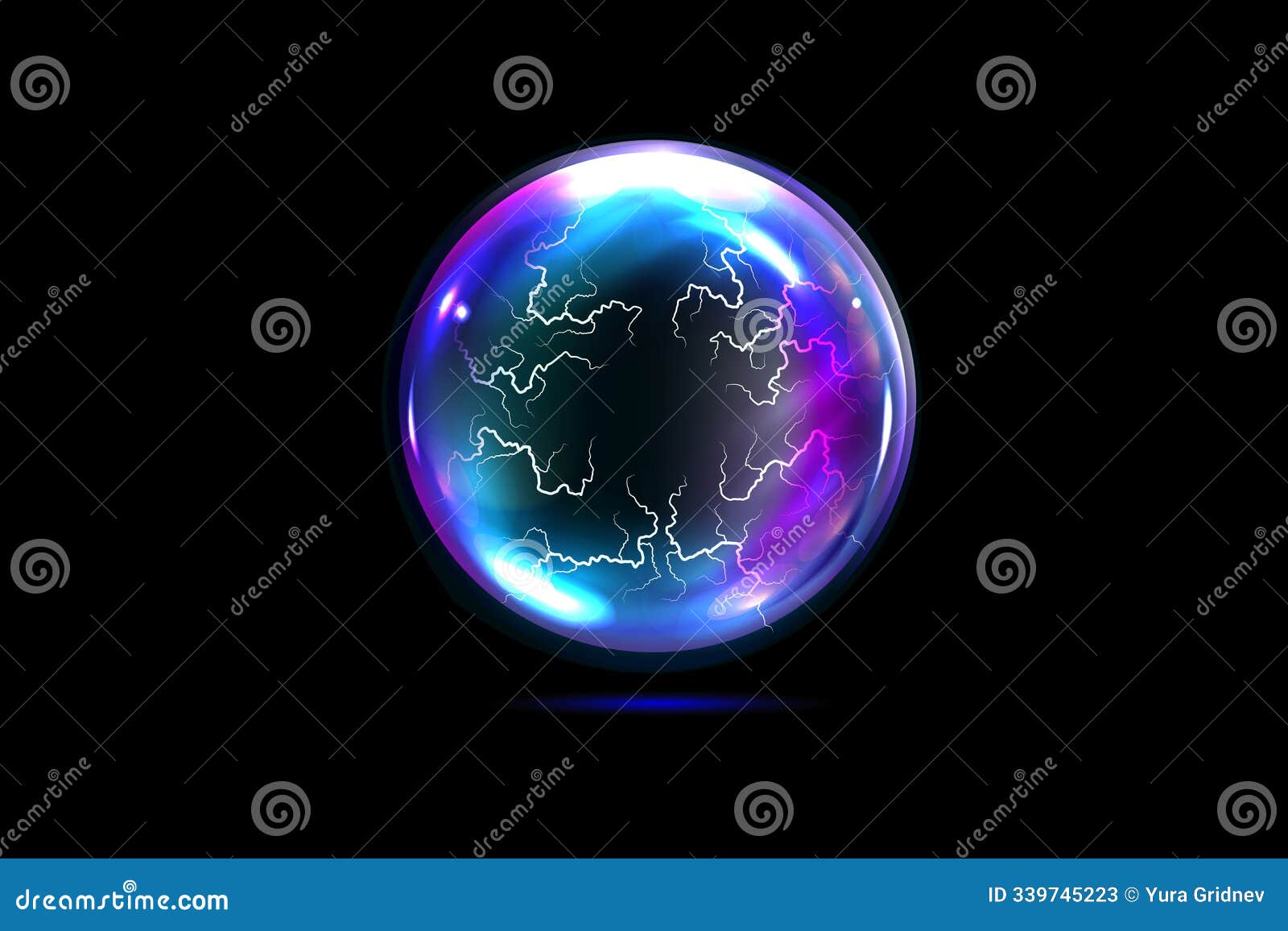 Sphere Shield Abstract Energy Protection Spheres. Force Field Globe ...