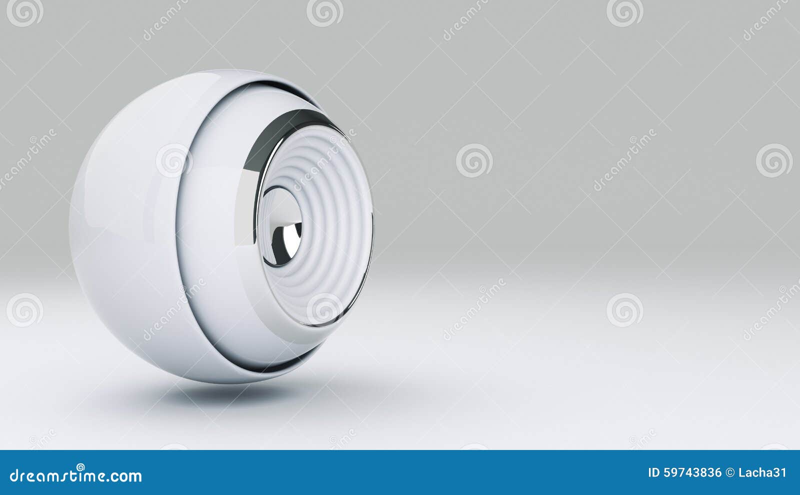 Sphere speaker 3D stock illustration. Illustration of acoustic - 59743836