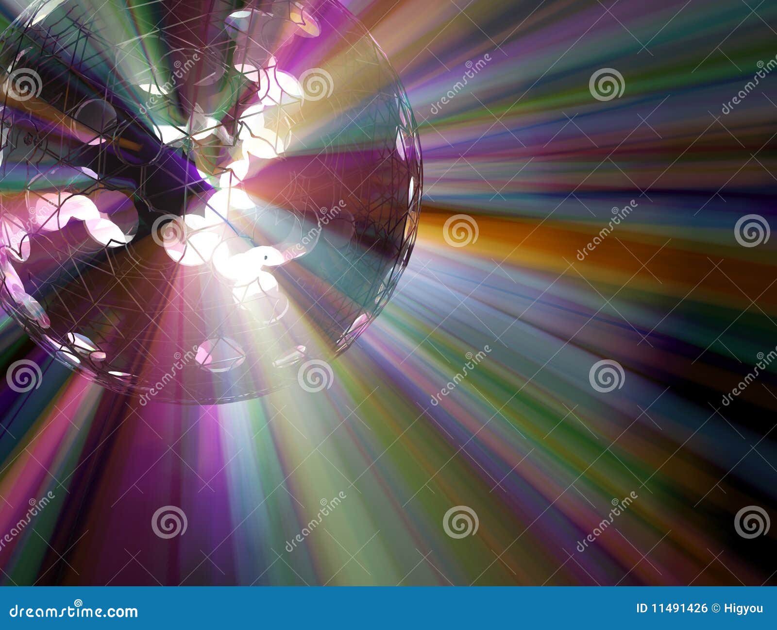 Sphere Spectrum Lights stock illustration. Illustration of rendering ...
