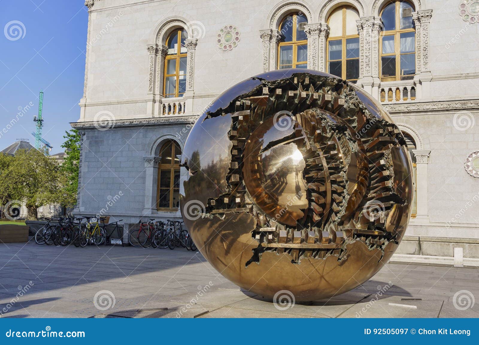 Sphere within Sphere stock image. Image of ireland, attraction - 92505097