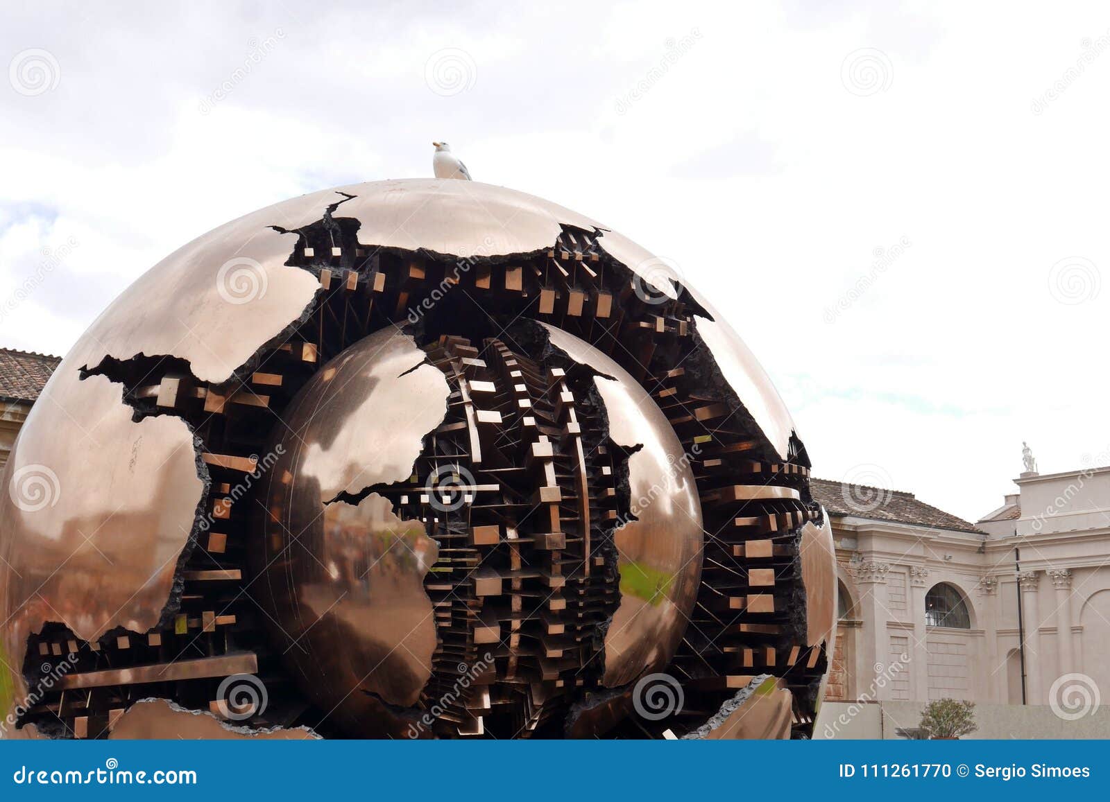 The Sphere within a sphere editorial image. Image of sculpture - 111261770