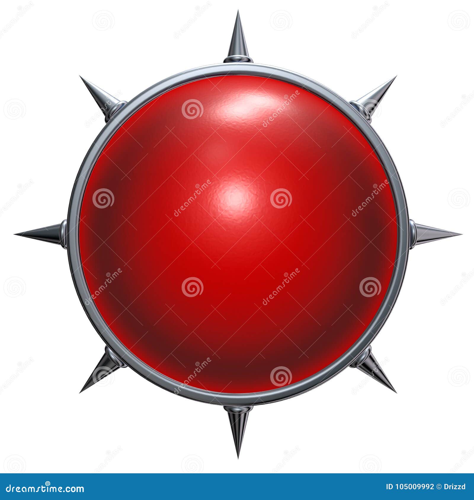 Sphere with spikes stock illustration. Illustration of thorny - 105009992