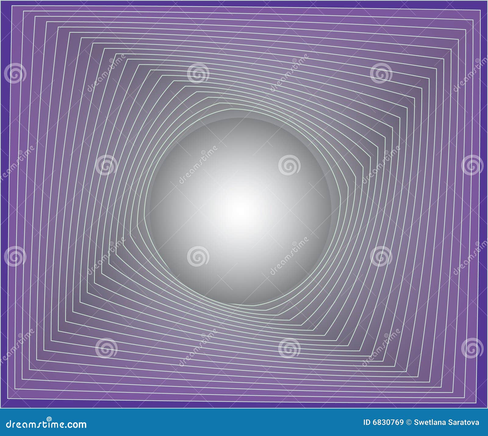 Sphere in a square stock vector. Illustration of three - 6830769