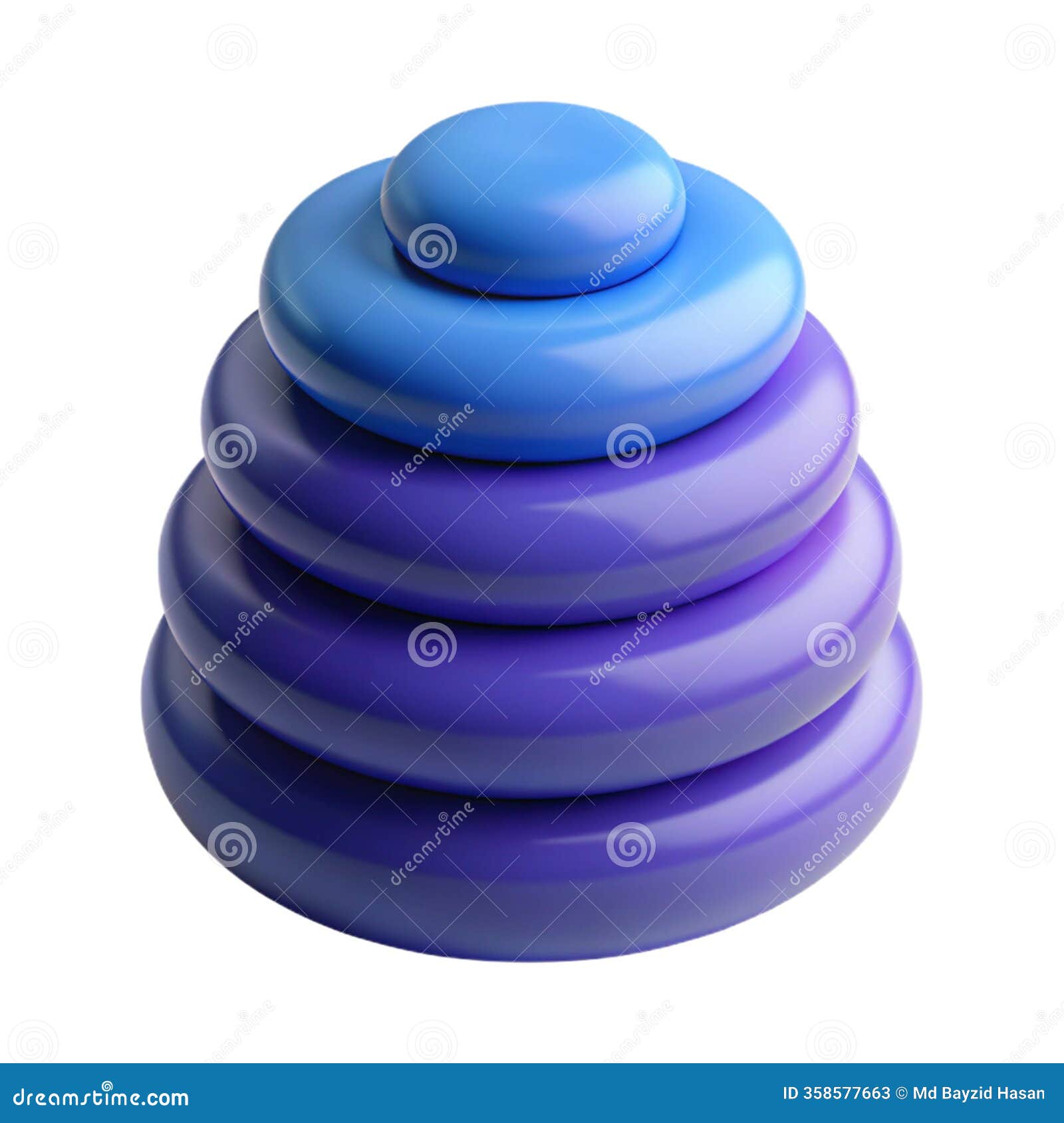 Sphere Stack 3D Icon stock illustration. Illustration of multimedia ...