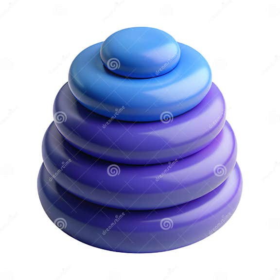 Sphere Stack 3D Icon stock illustration. Illustration of multimedia ...