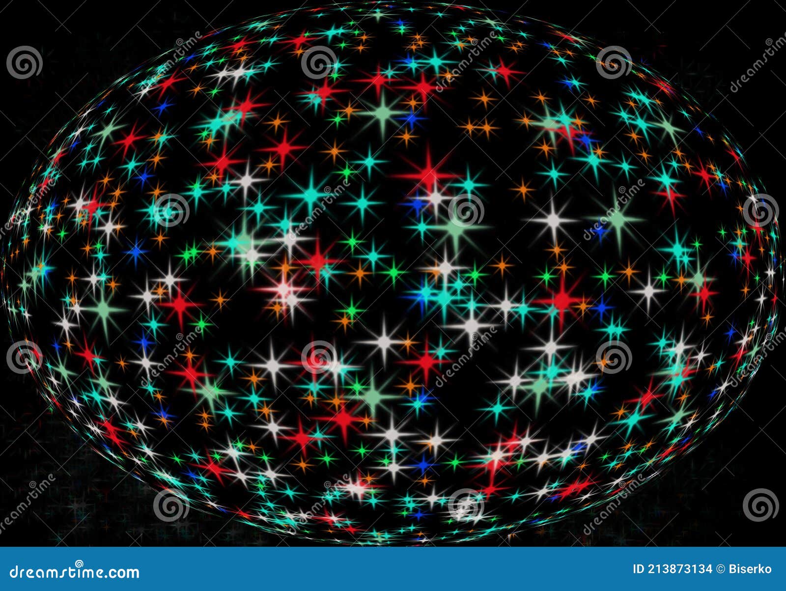 Sphere stars in cosmos stock illustration. Illustration of texture ...