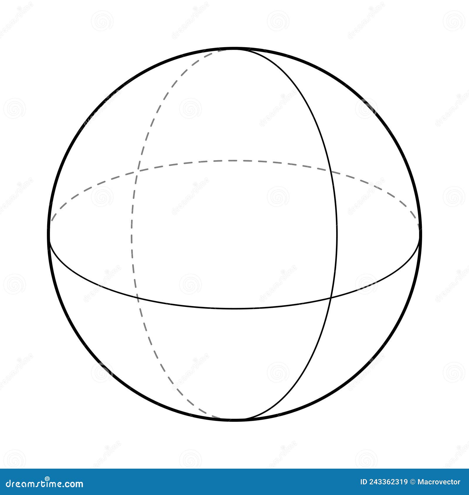 Sphere Stereometric Shape Composition Stock Vector - Illustration of ...