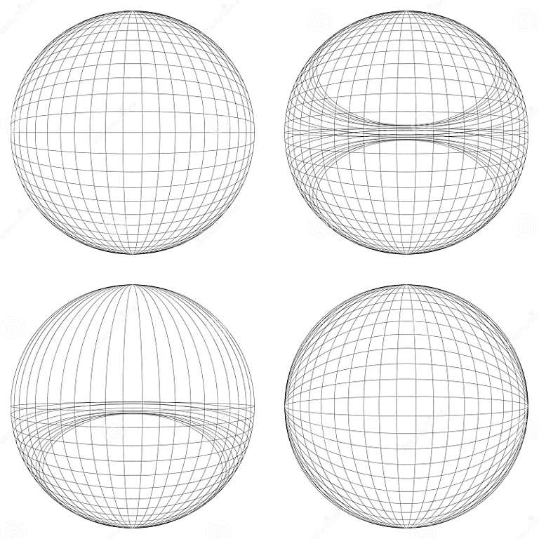 Sphere Structure Design Element Stock Illustration - Illustration of ...