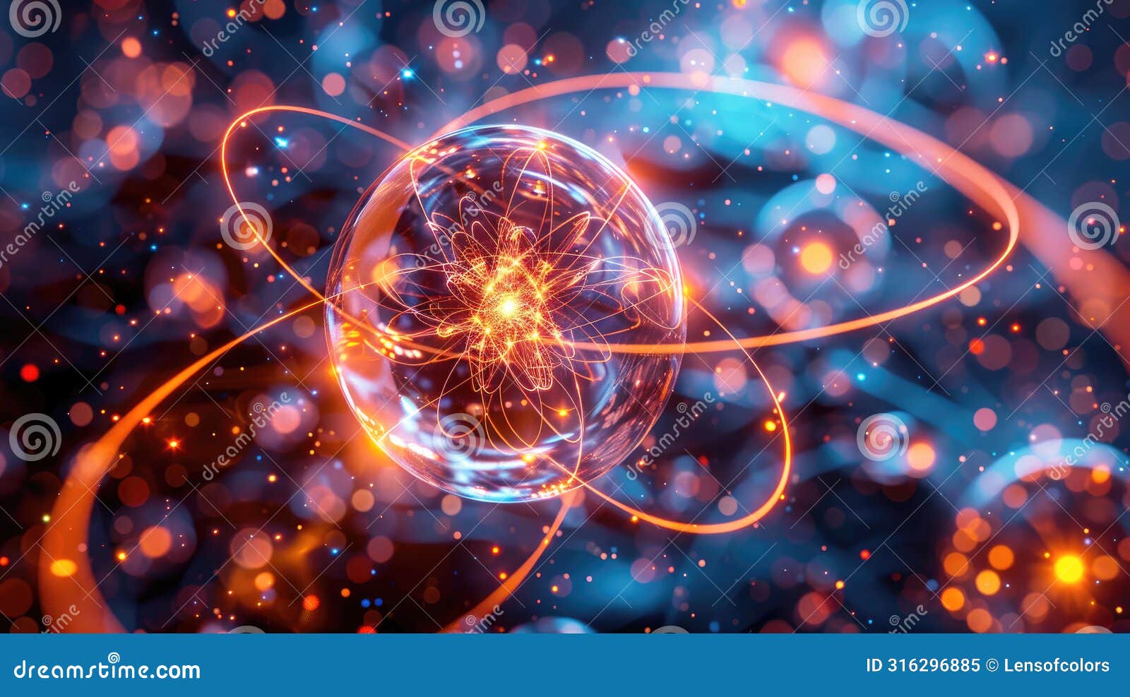 A Sphere Surrounded by a Series of Smaller Spheres. Technology and ...