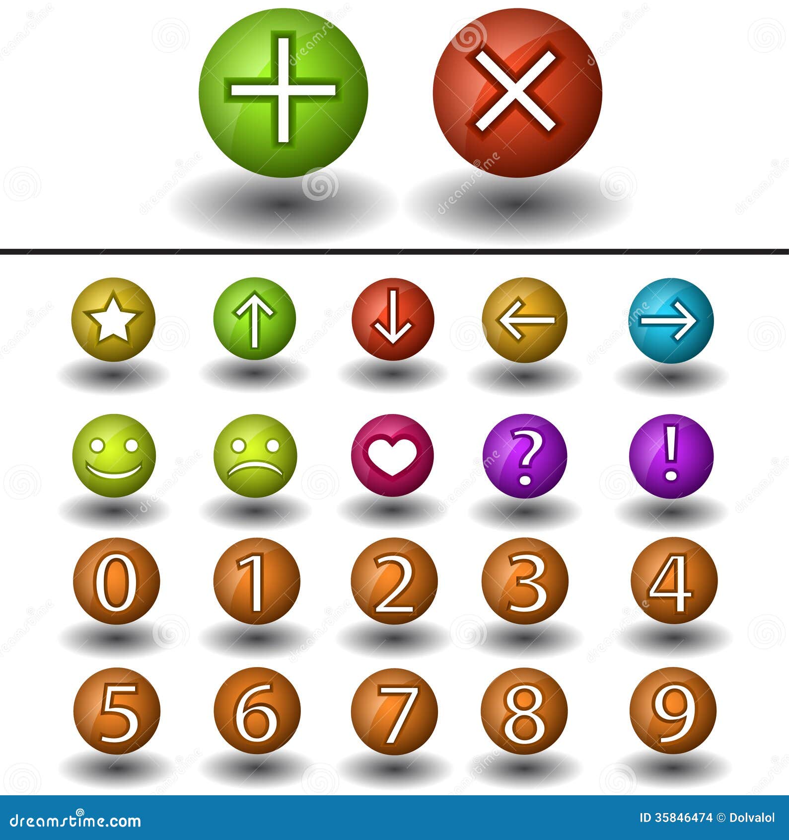 Sphere With Symbols Vector Illustration | CartoonDealer.com #35846474