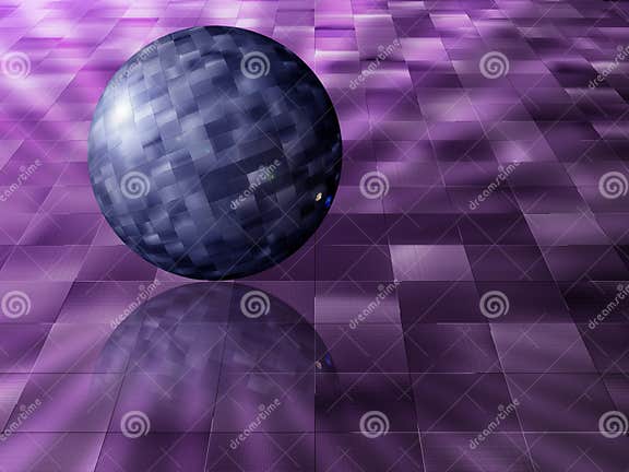 Sphere on tiles stock illustration. Illustration of design - 14821403