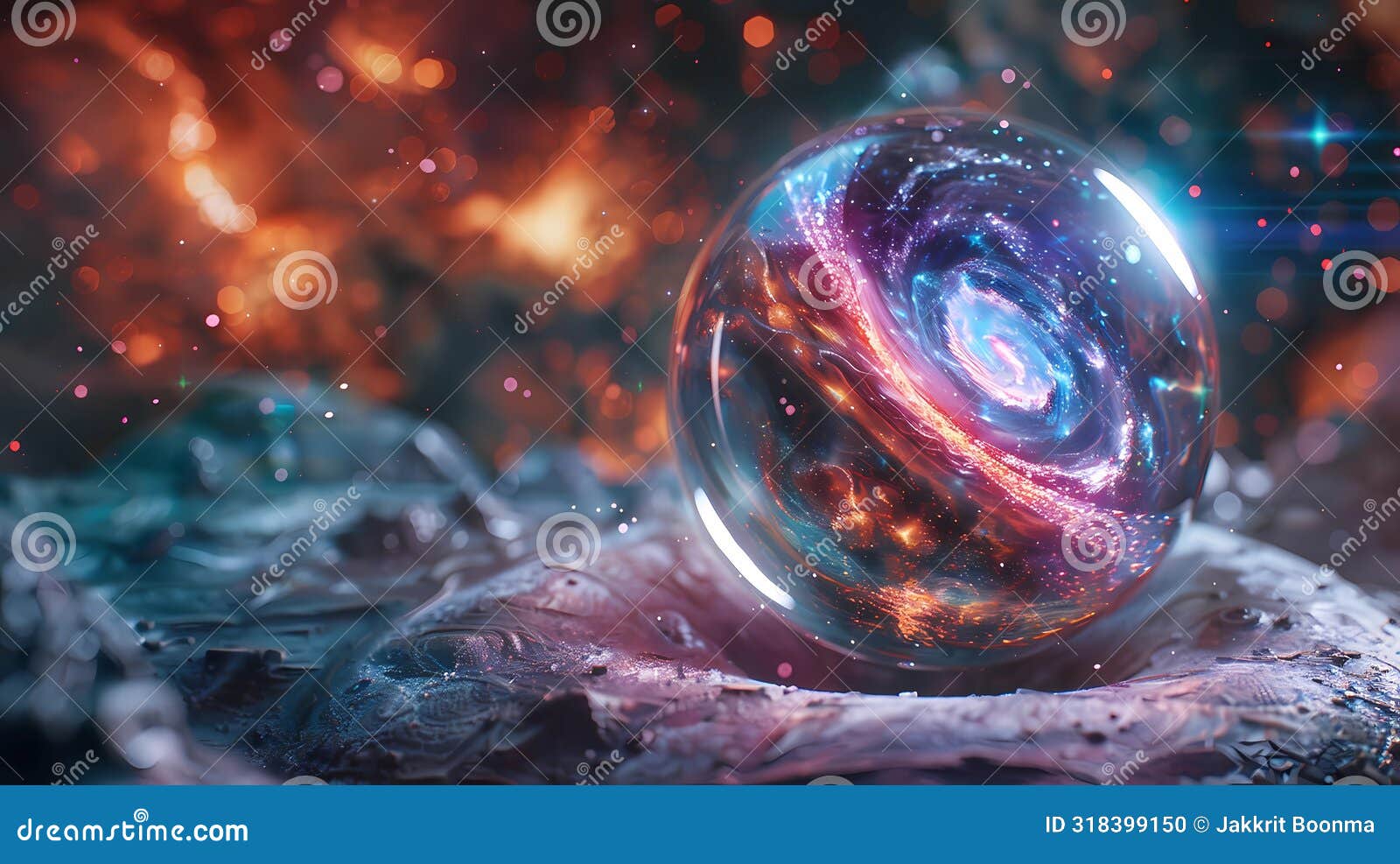 A Sphere of a Universe is Surrounded by Water Generative AI ...