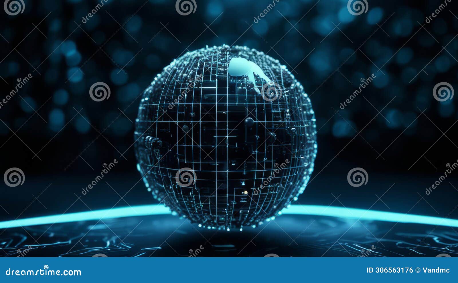 The Sphere in Which Artificial Intelligence is Enclosed. Stock ...