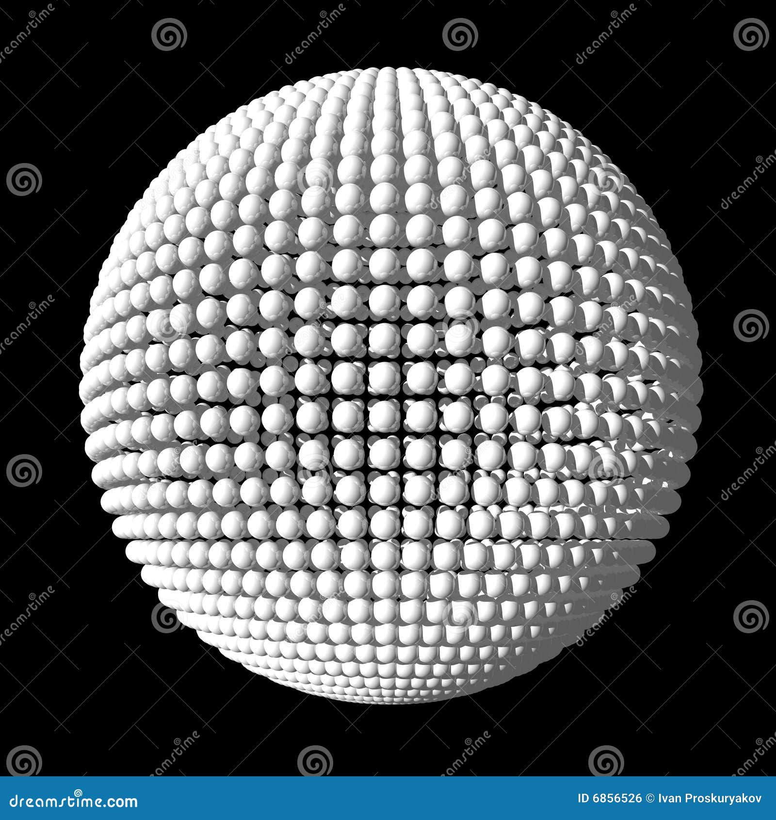 Sphere from white spheres stock illustration. Illustration of design ...