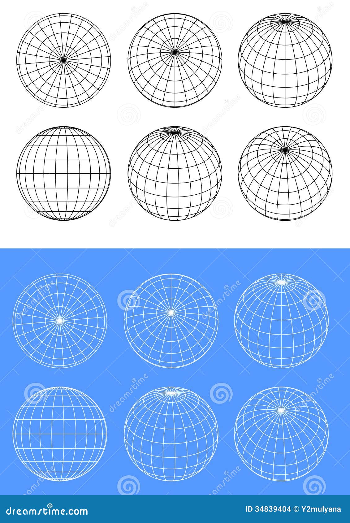 Sphere wire frame stock illustration. Illustration of sphere - 34839404