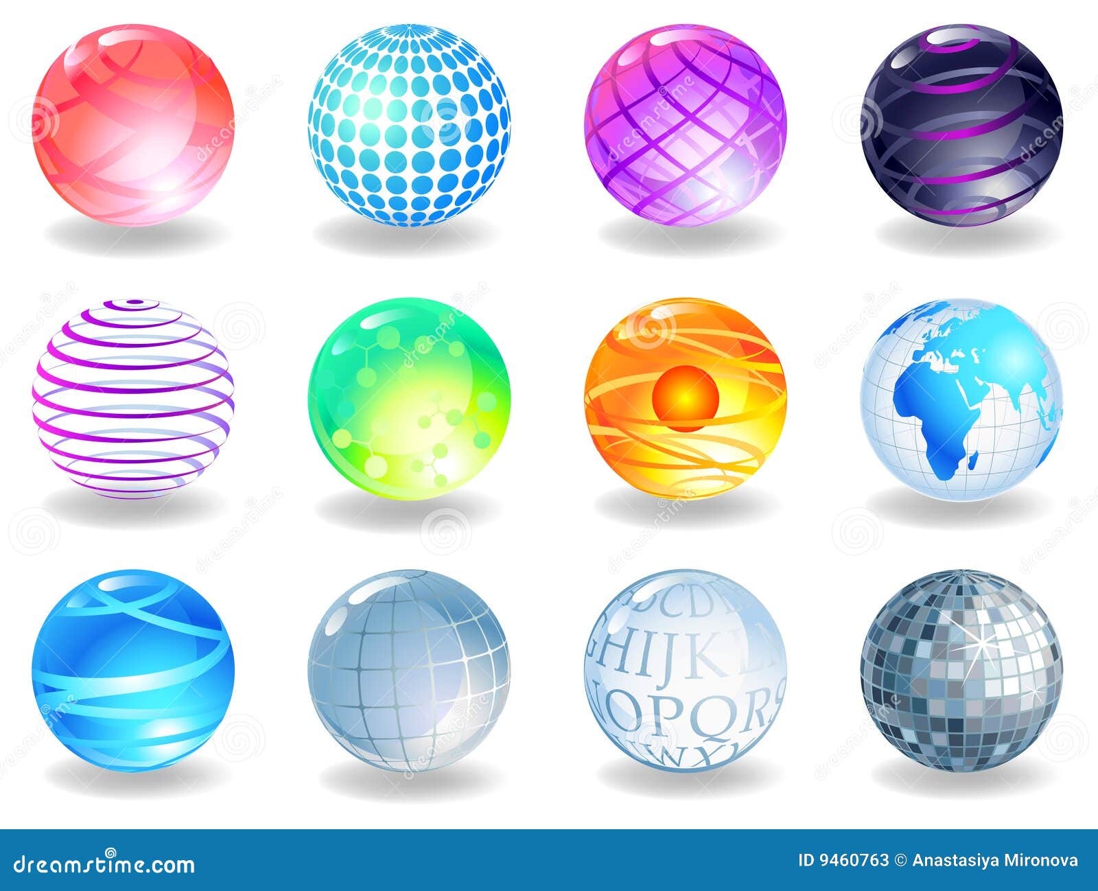Spheres Cartoon Vector | CartoonDealer.com #9460763