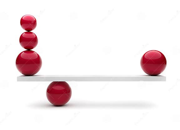 Spheres in balance stock illustration. Illustration of equilibrium ...