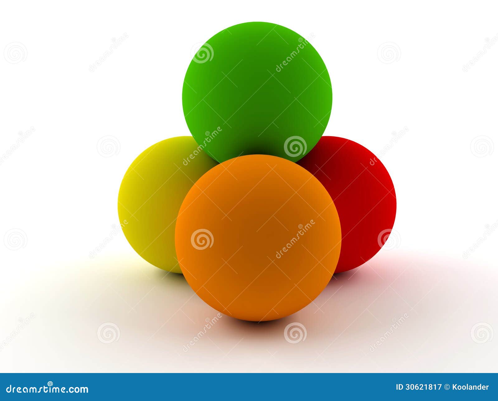 Spheres in colors stock illustration. Illustration of pyramid - 30621817