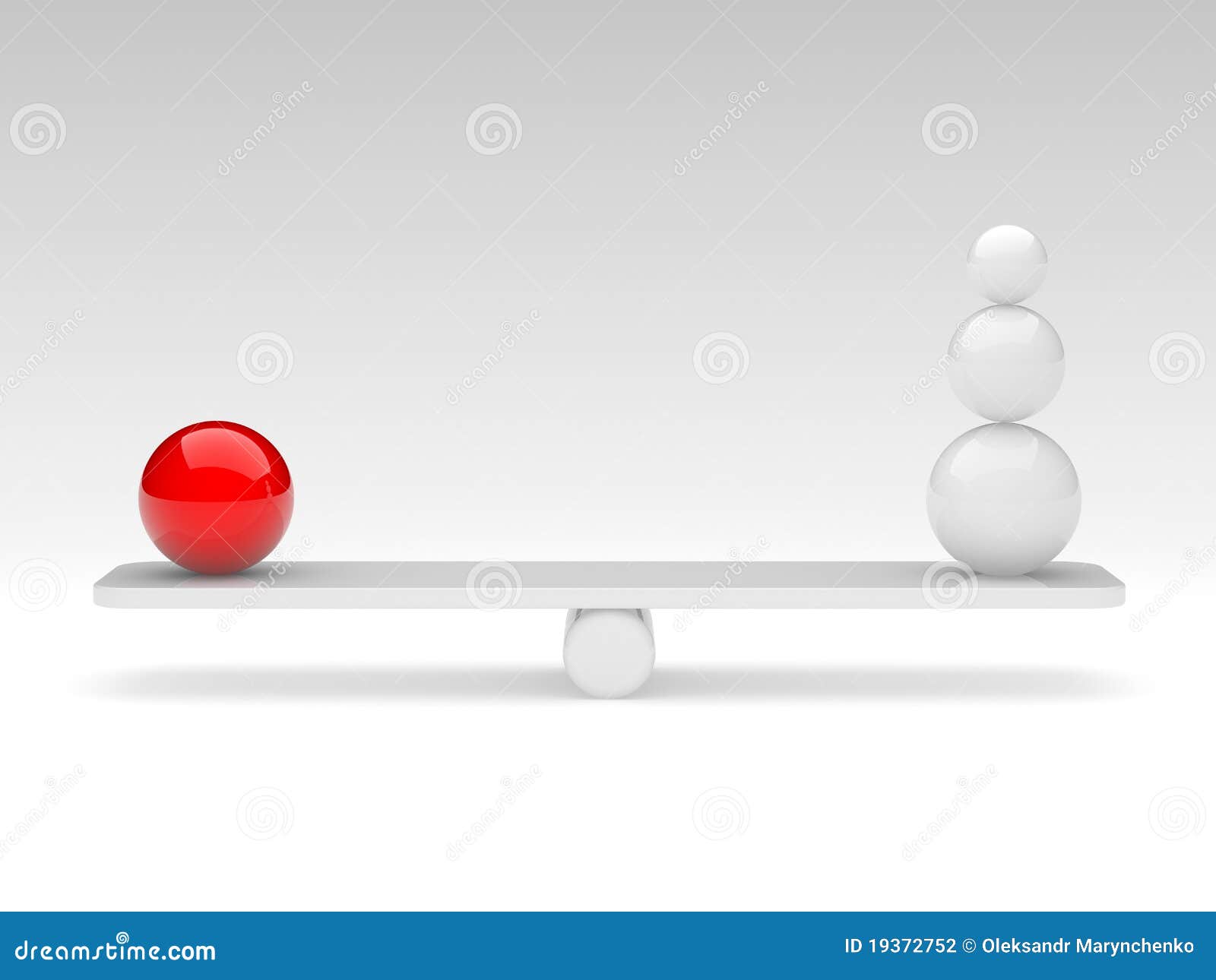 Spheres Compare (balance Concept) Stock Illustration - Illustration of ...