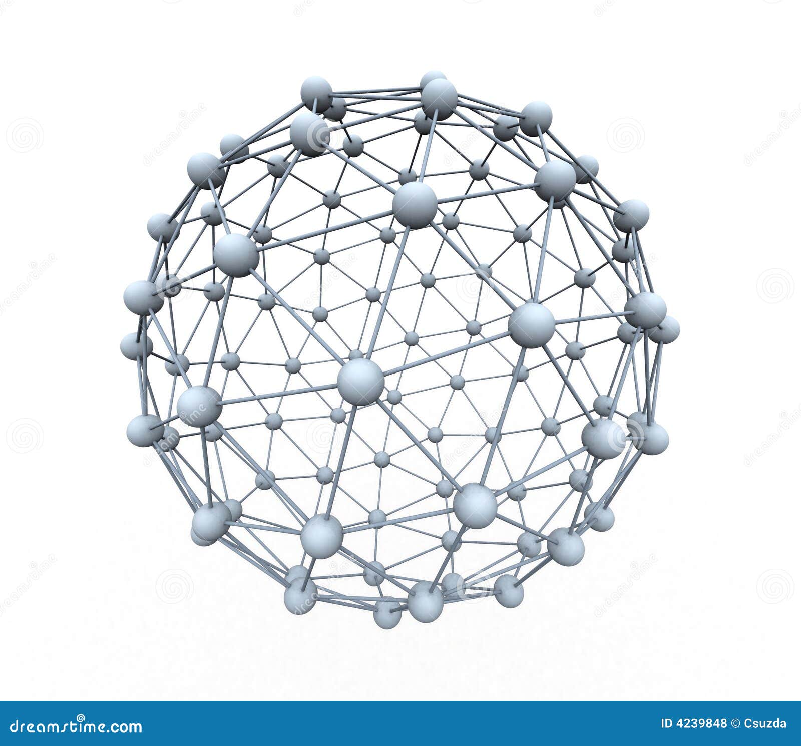 Spheres connected stock illustration. Illustration of metaphor - 4239848