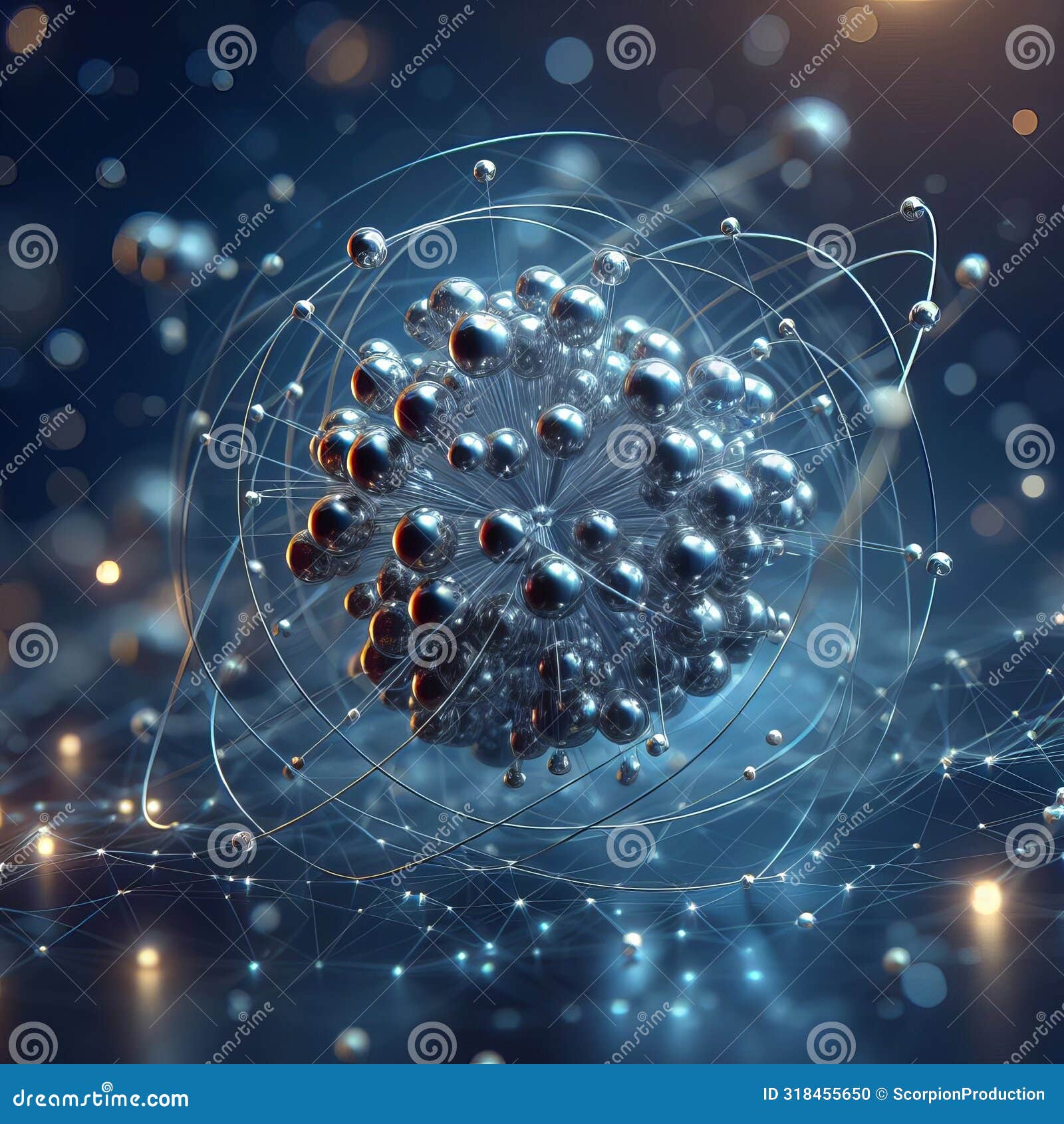 Spheres of Connection stock photo. Image of complexity - 318455650