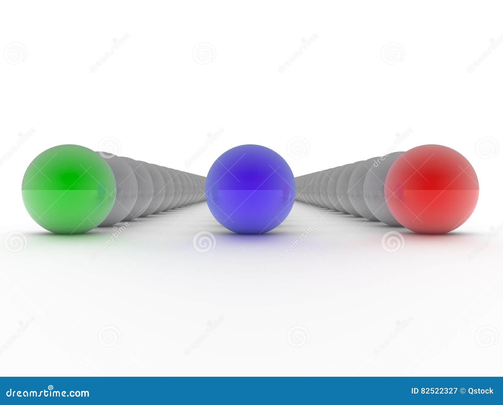 Spheres Teamwork Shows Leadership Bubble And Authority Stock Image ...
