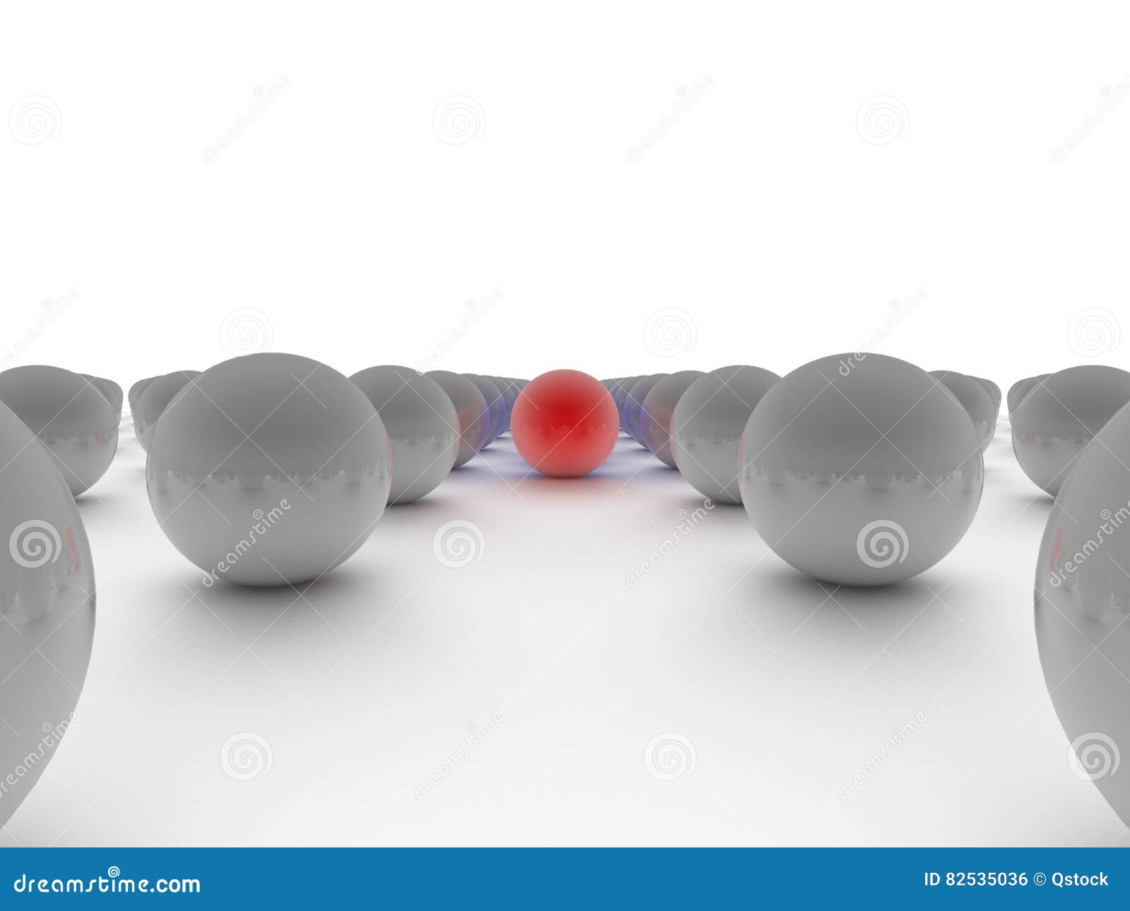 Spheres Depicting a Leadership or Teamwork Concept Stock Illustration ...