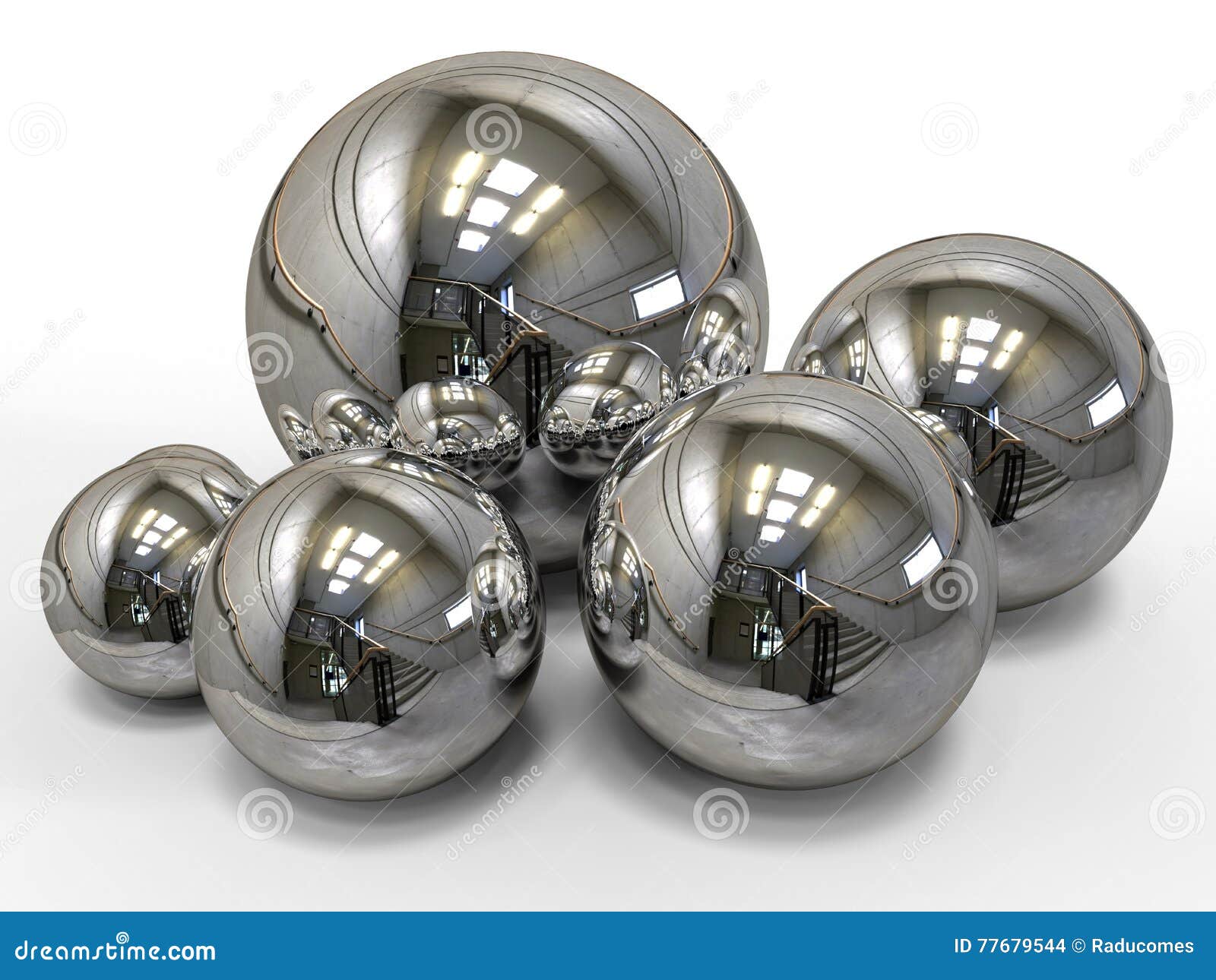 Spheres Environment Reflection Stock Illustration - Illustration of ...