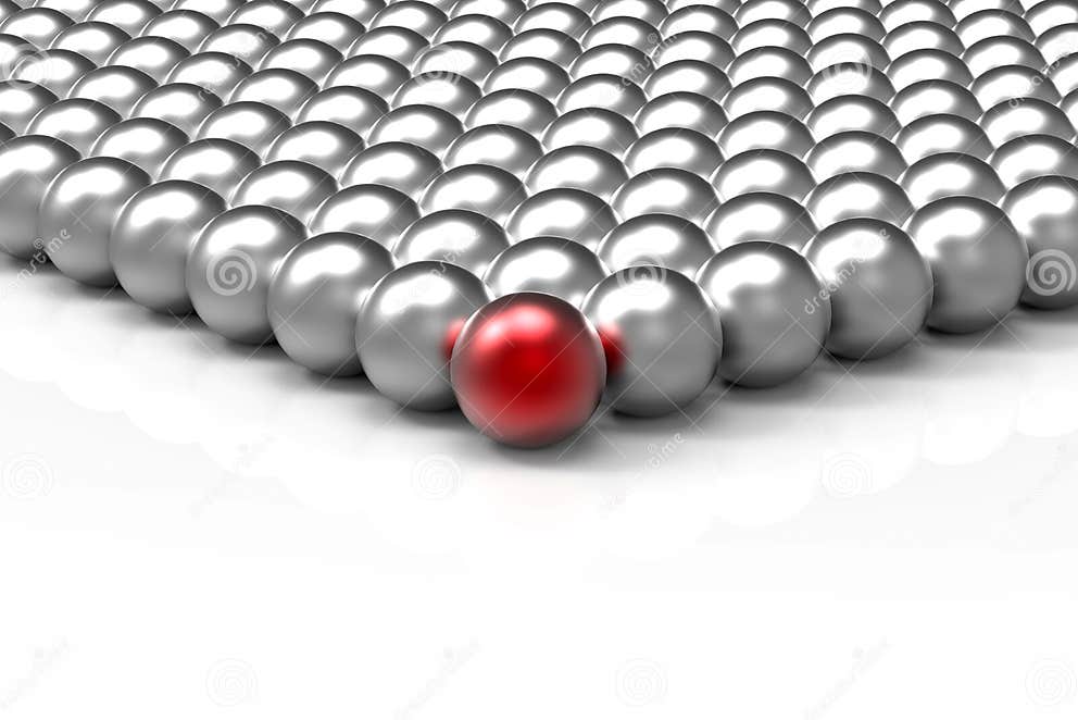 Spheres leadership concept stock illustration. Illustration of ball ...