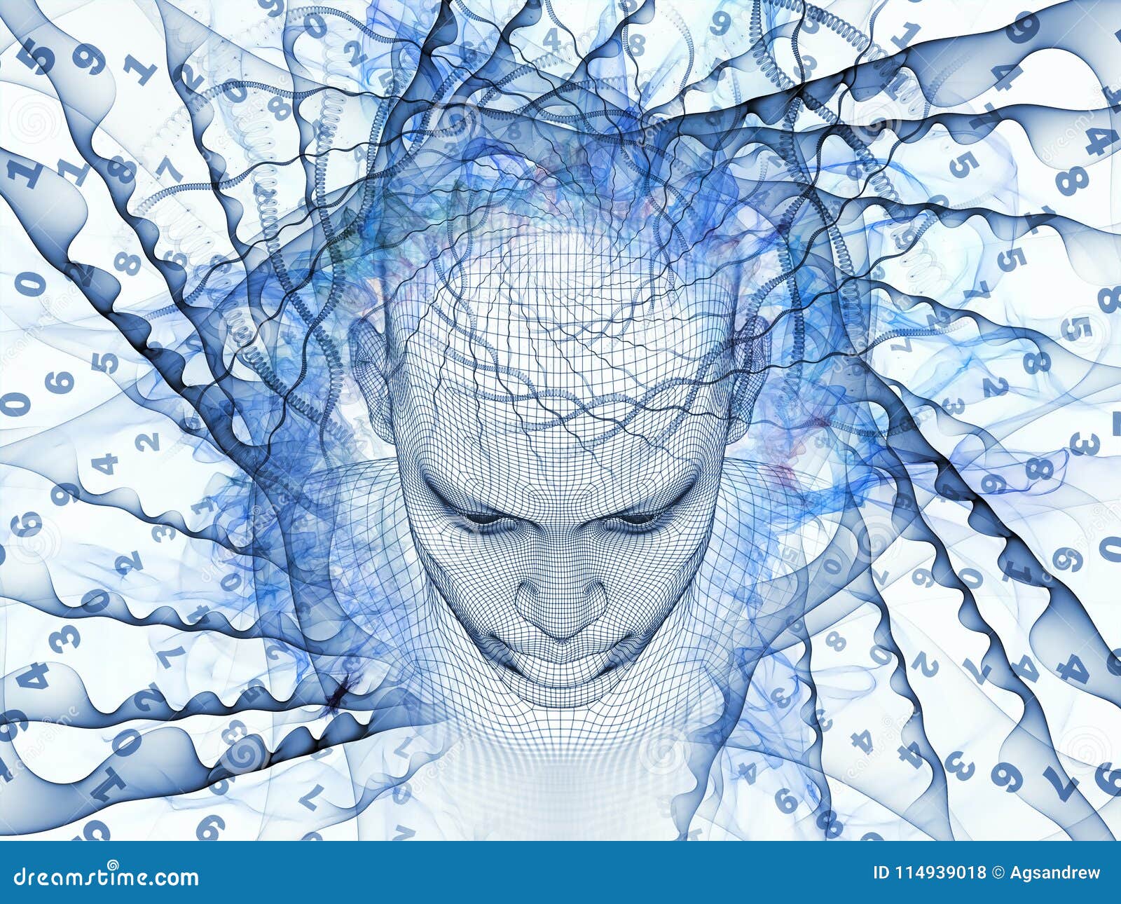 Spheres of the Mind stock illustration. Illustration of dimension ...