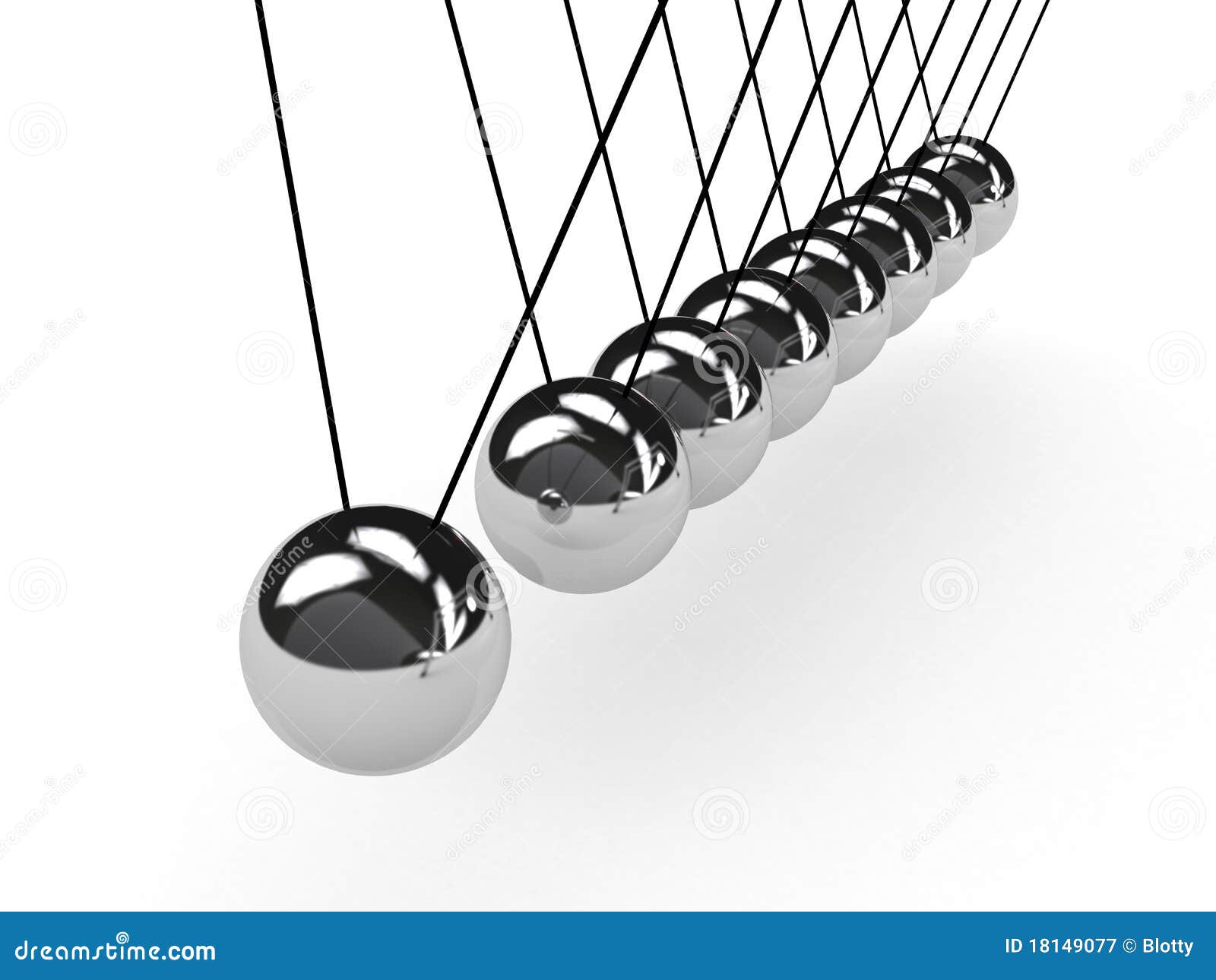 Spheres of Newton Over White Background Stock Illustration ...