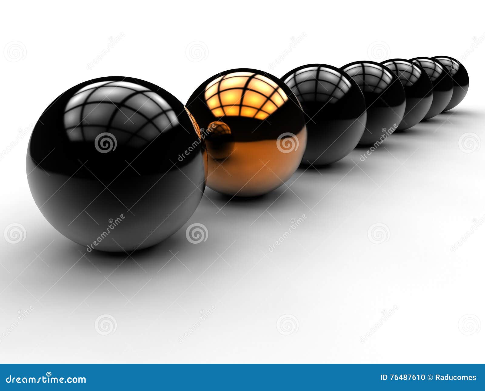 Multiple Spheres Clustered In The Center. Stock Illustration ...