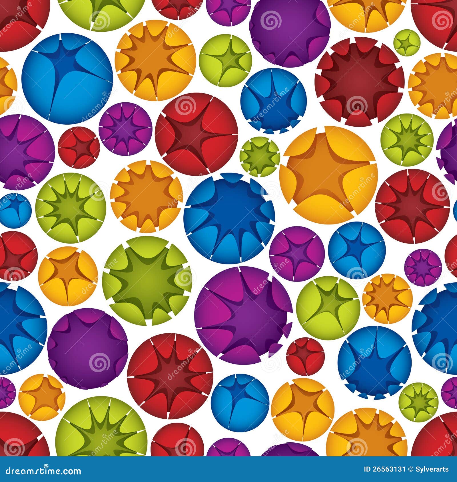 Spheres seamless pattern. stock vector. Illustration of design - 26563131
