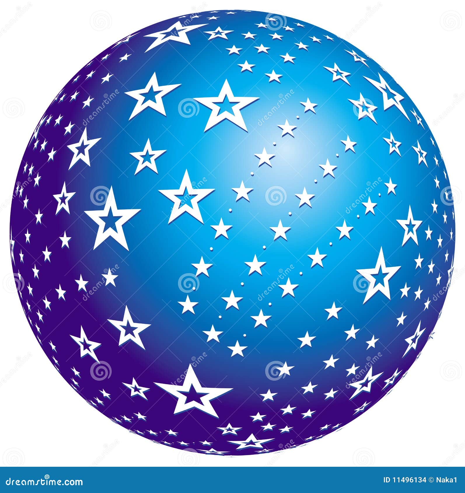 Spheres star design. stock illustration. Illustration of icon - 11496134