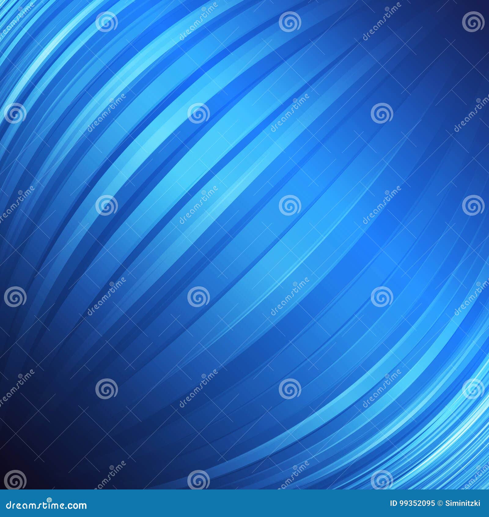 Spheric Abstract Blue Background. Vector Image Stock Vector ...
