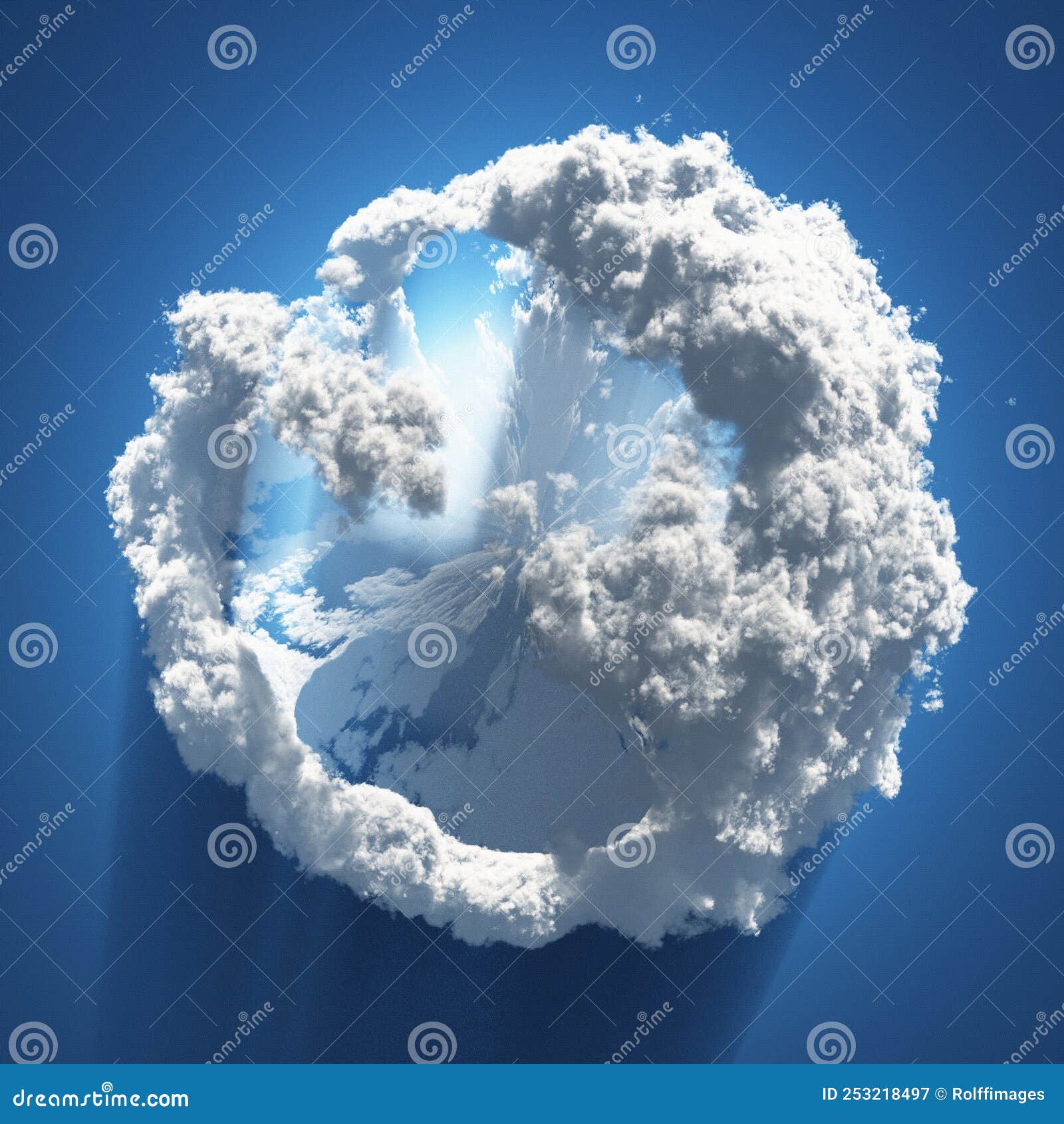 Spheric clouds formation stock illustration. Illustration of creative ...