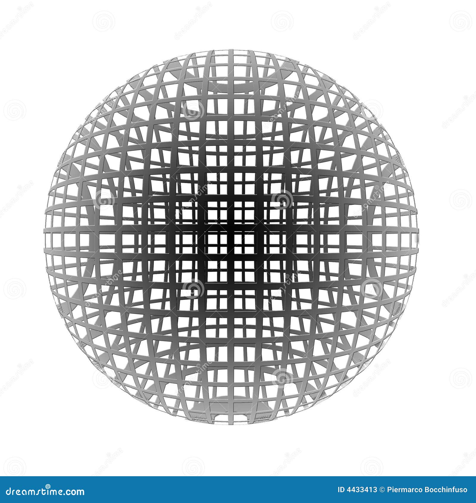 Spherical cage stock illustration. Illustration of jail - 4433413
