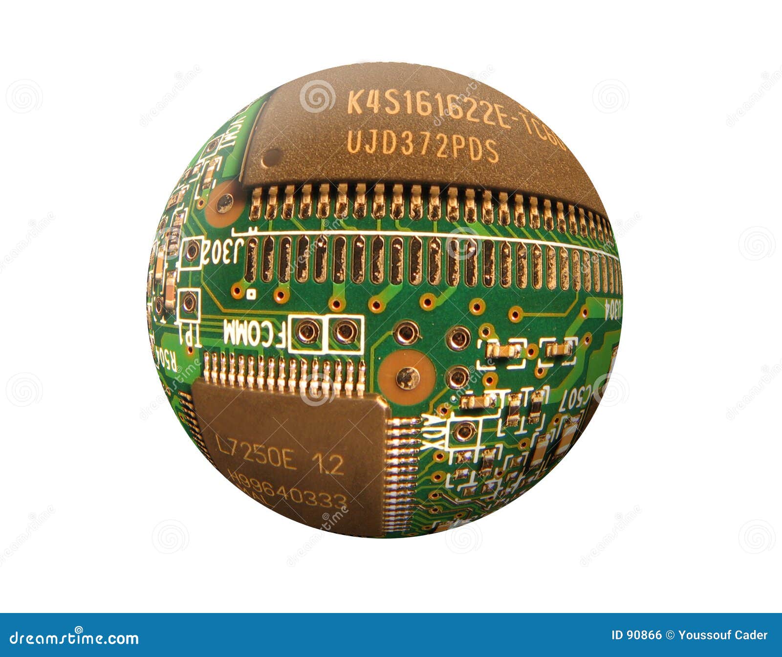 Spherical Circuit 2 stock illustration. Illustration of round - 90866