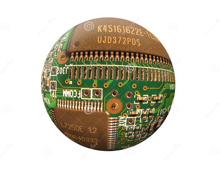 Spherical Circuit 2 stock illustration. Illustration of round - 90866