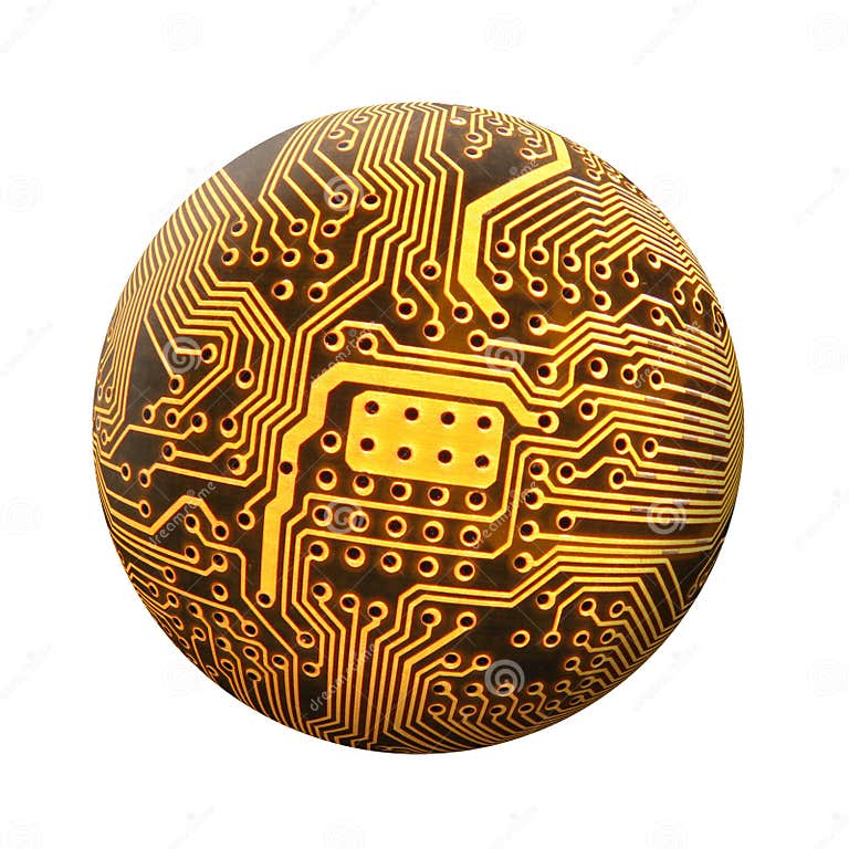 Spherical Circuit stock photo. Image of technology, macro - 90858