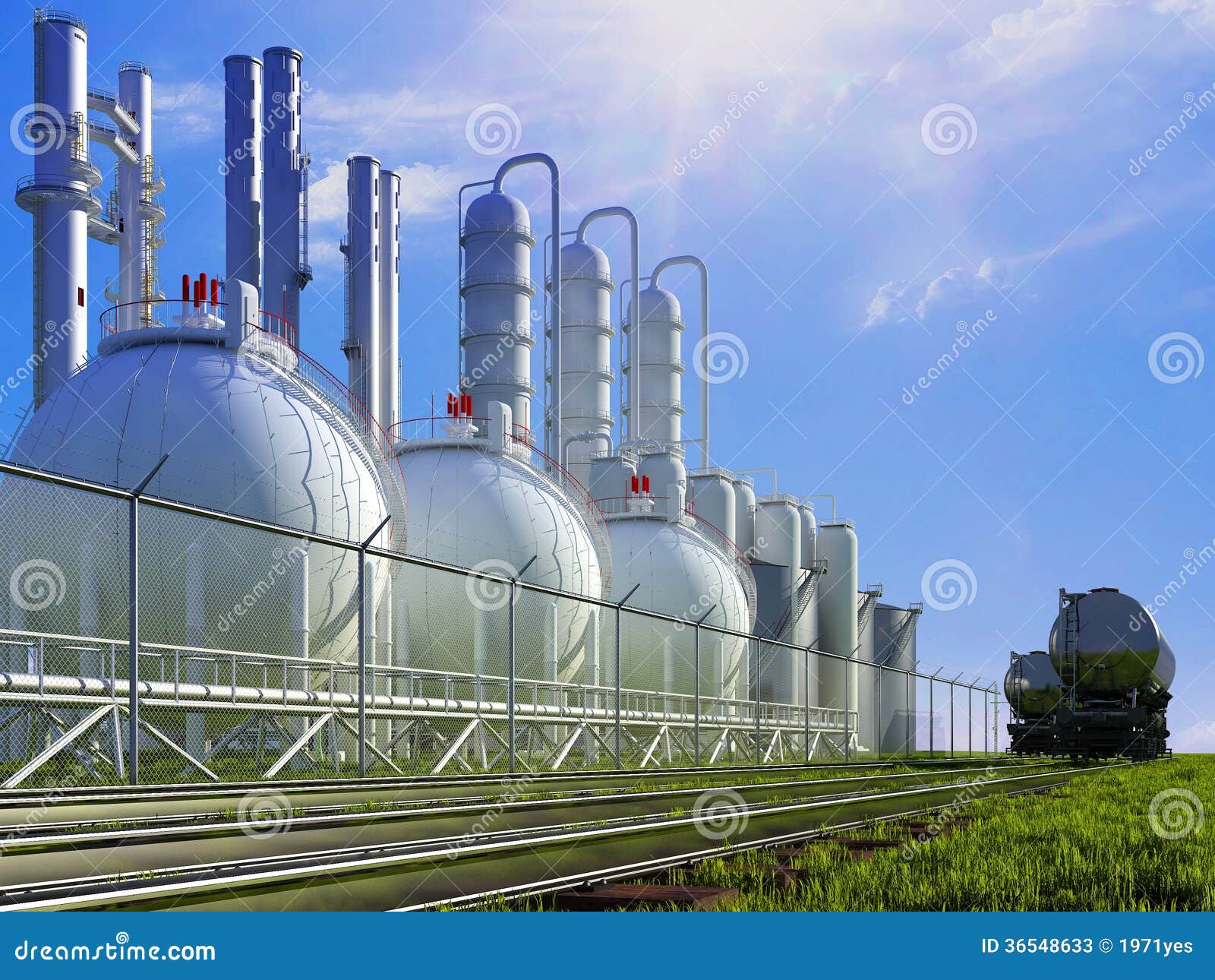 Spherical container stock image. Image of production - 36548633