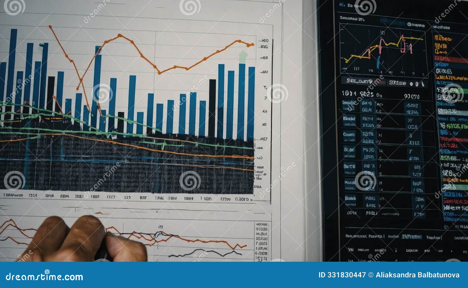 A Spherical Data Visualization Covered in Colorful Text and Numbers ...