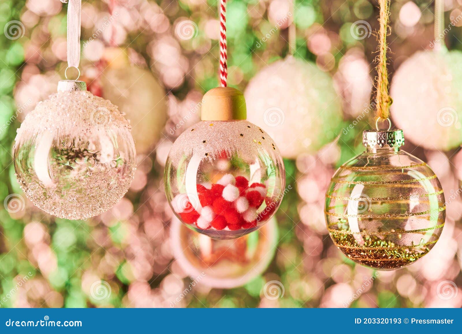 Spherical Decorations Filled with Tiny Stuff and Other Decorative Balls ...